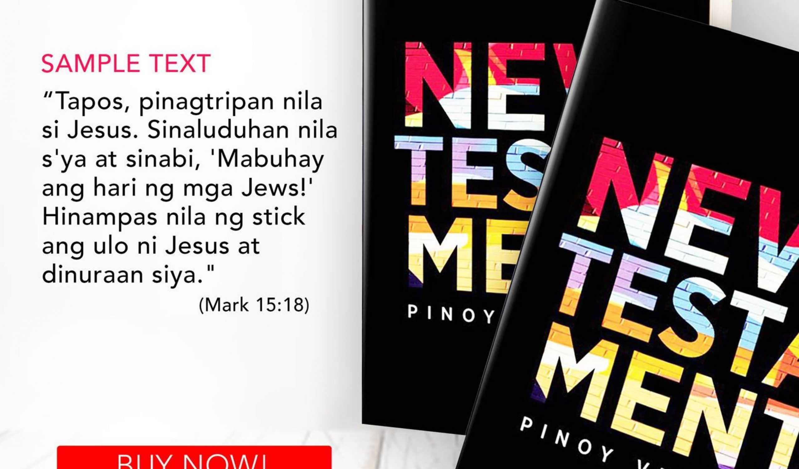 Pinoy version of New Testament in Taglish, draws mixed reactions ...