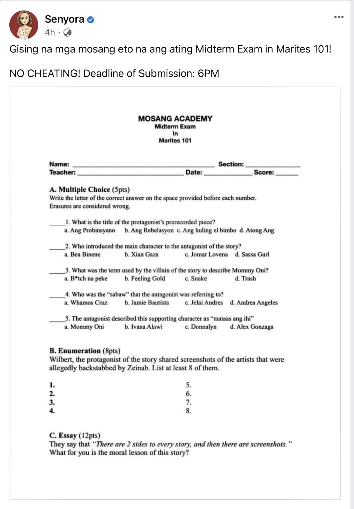 Netizens turn Zeinab Harake issue into meme parade - Latest Chika