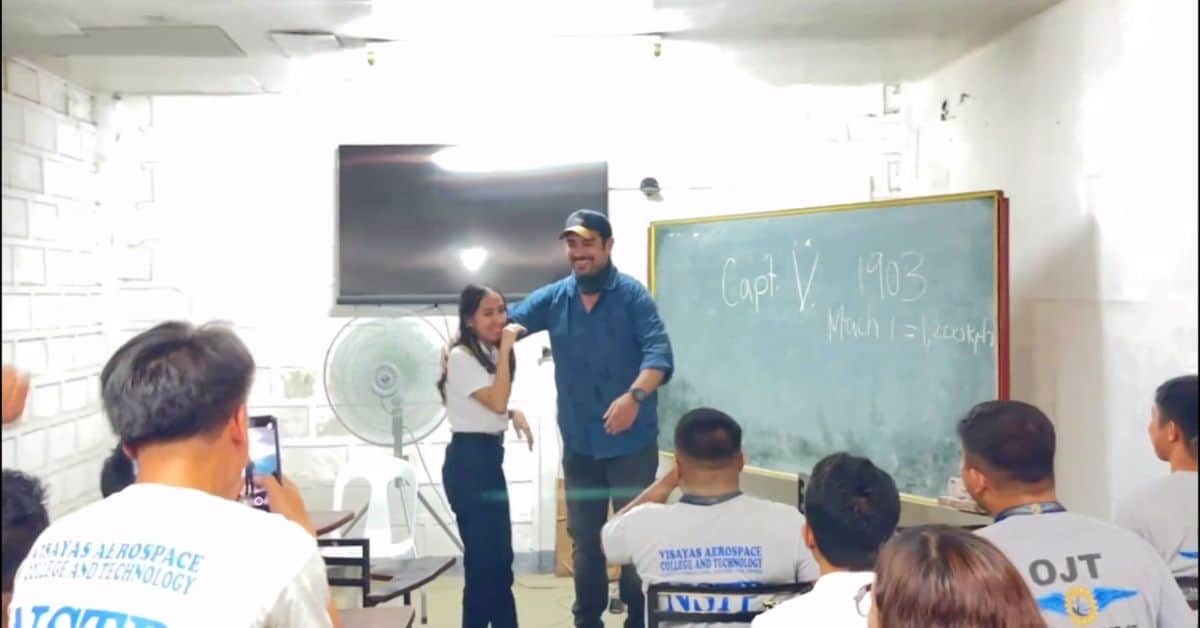 Ian Veneracion becomes surprise ‘professor’ in aeronautics class ...